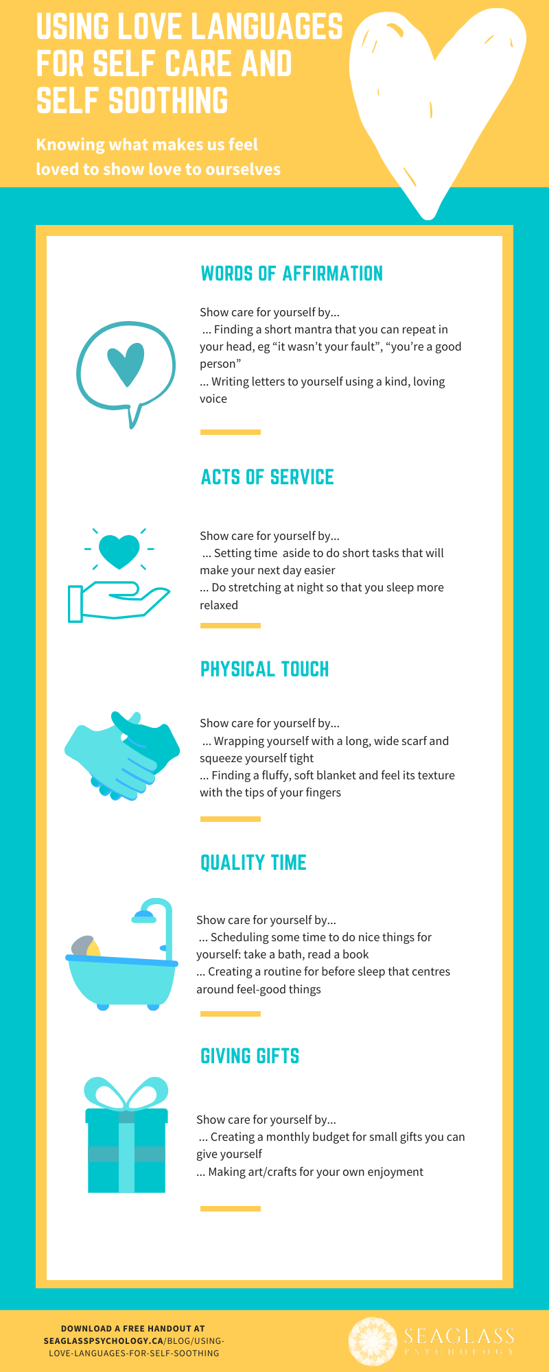 Using Love Languages for Self-Care and Self-Soothing - Seaglass Psychology
